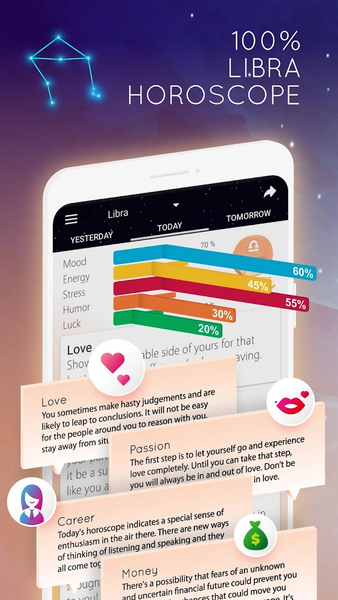 دانلود برنامه Libra Horoscope Daily Zodiac اندروید بازار