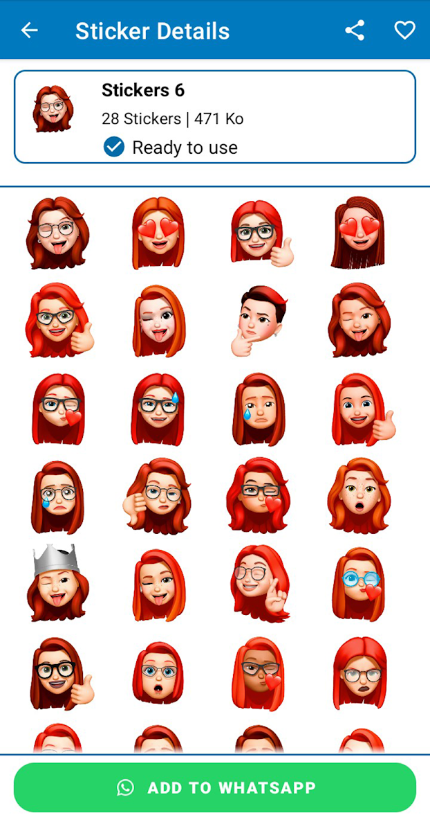 دانلود برنامه Stickers Memoji Wasticker اندروید بازار