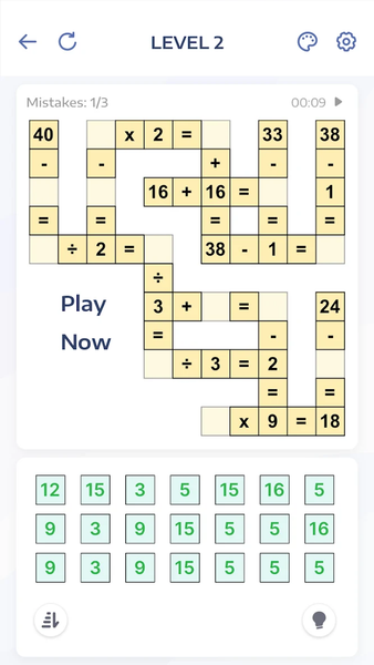 دانلود بازی Crossmath Math Puzzle Games اندروید بازار
