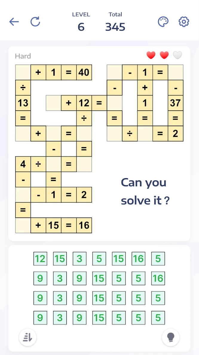 دانلود بازی Crossmath Math Puzzle Games اندروید بازار