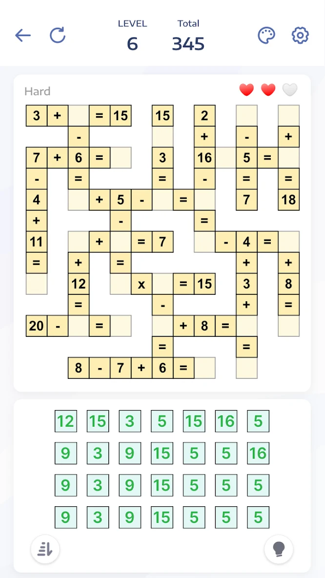 دانلود بازی Crossmath® - Math Puzzle Games اندروید | بازار