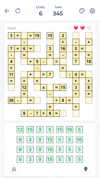 دانلود بازی Crossmath Math Puzzle Games اندروید بازار