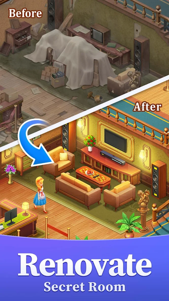 دانلود بازی Merge Bistro Decor Match Story اندروید بازار