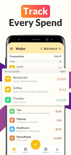 برنامه Money Tracker Expense Tracker دانلود بازار