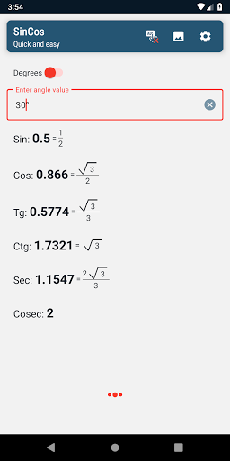 دانلود برنامه Sincos — Trigonometric Search Reference اندروید بازار