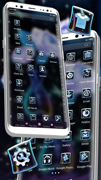 دانلود برنامه Neon Rose Edge Launcher Theme اندروید بازار