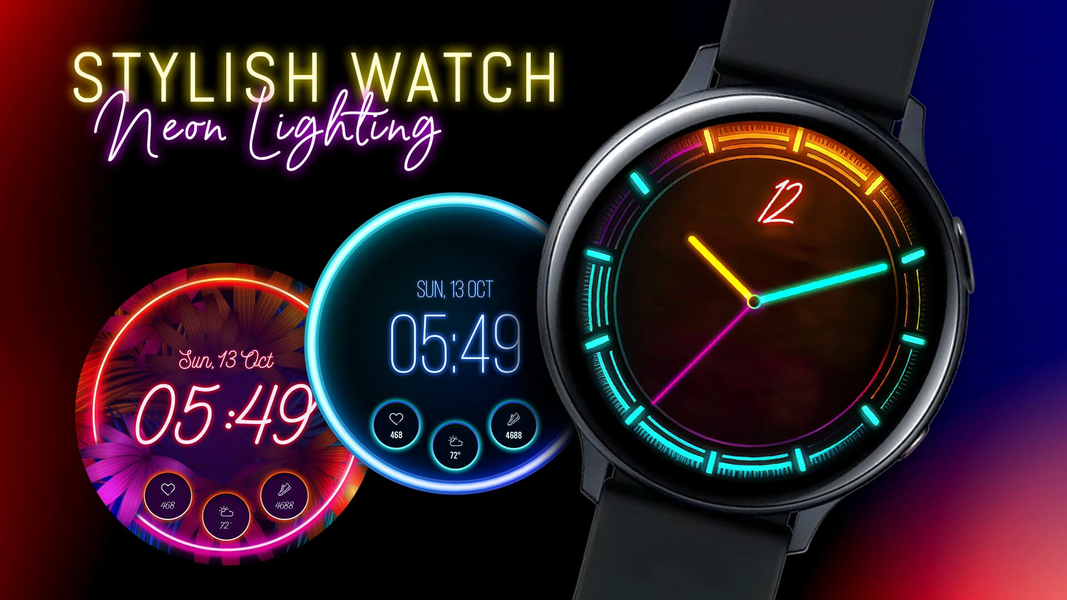 دانلود برنامه Neon Glow Watch Faces اندروید بازار
