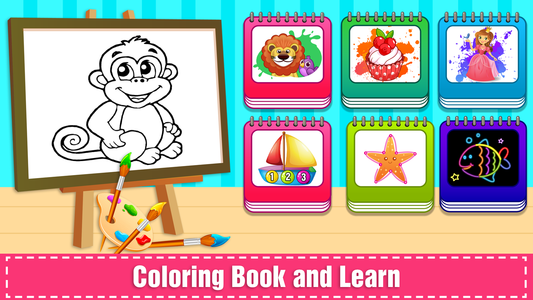 بازی Coloring And Learning دانلود کافه بازار