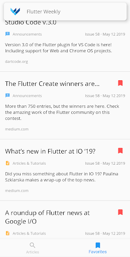 برنامه Flutter Weekly - دانلود | بازار