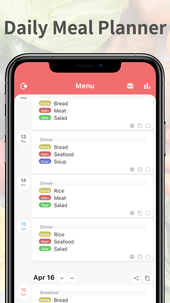 دانلود برنامه Daily Meal Planner اندروید بازار
