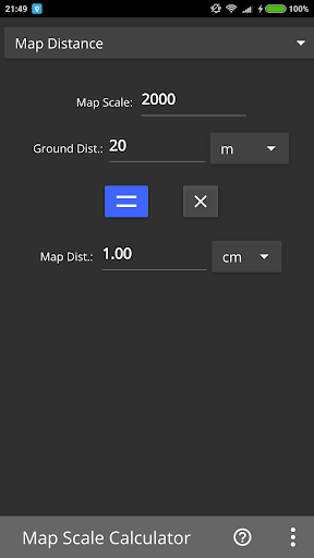 دانلود برنامه Map Scale Calculator اندروید بازار