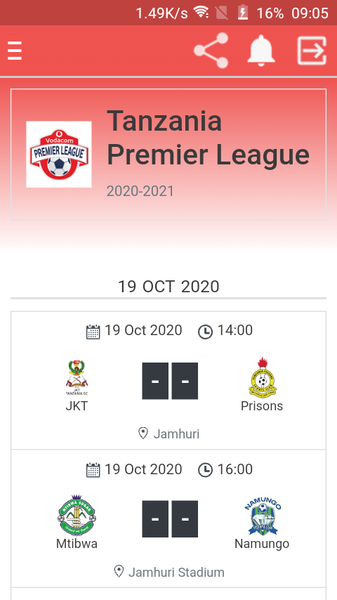 Tanzania premier league result store
