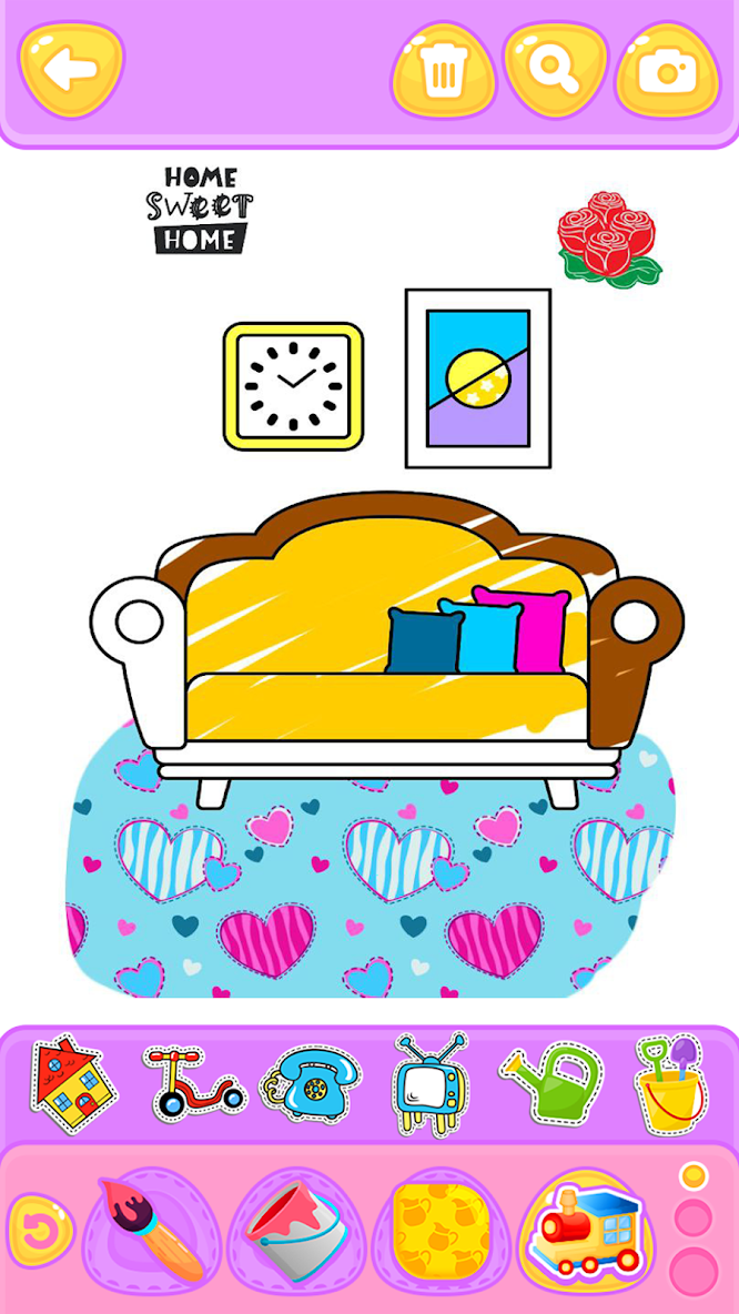 دانلود برنامه Bedroom Coloring For Kids اندروید | بازار