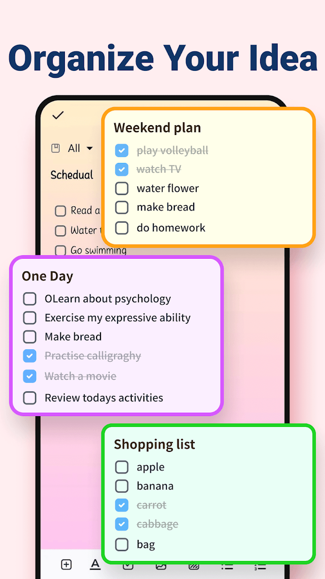 دانلود برنامه Color Notes, Notebook, Notepad اندروید | بازار