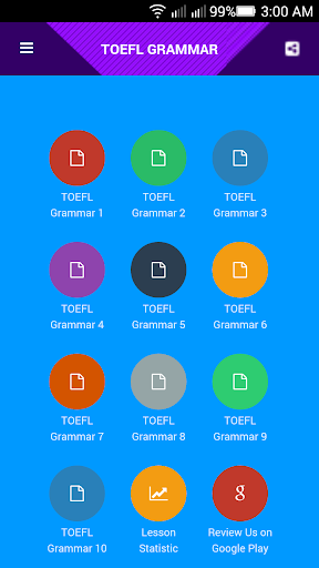 دانلود برنامه Grammar Toefl® Test Exercise اندروید بازار