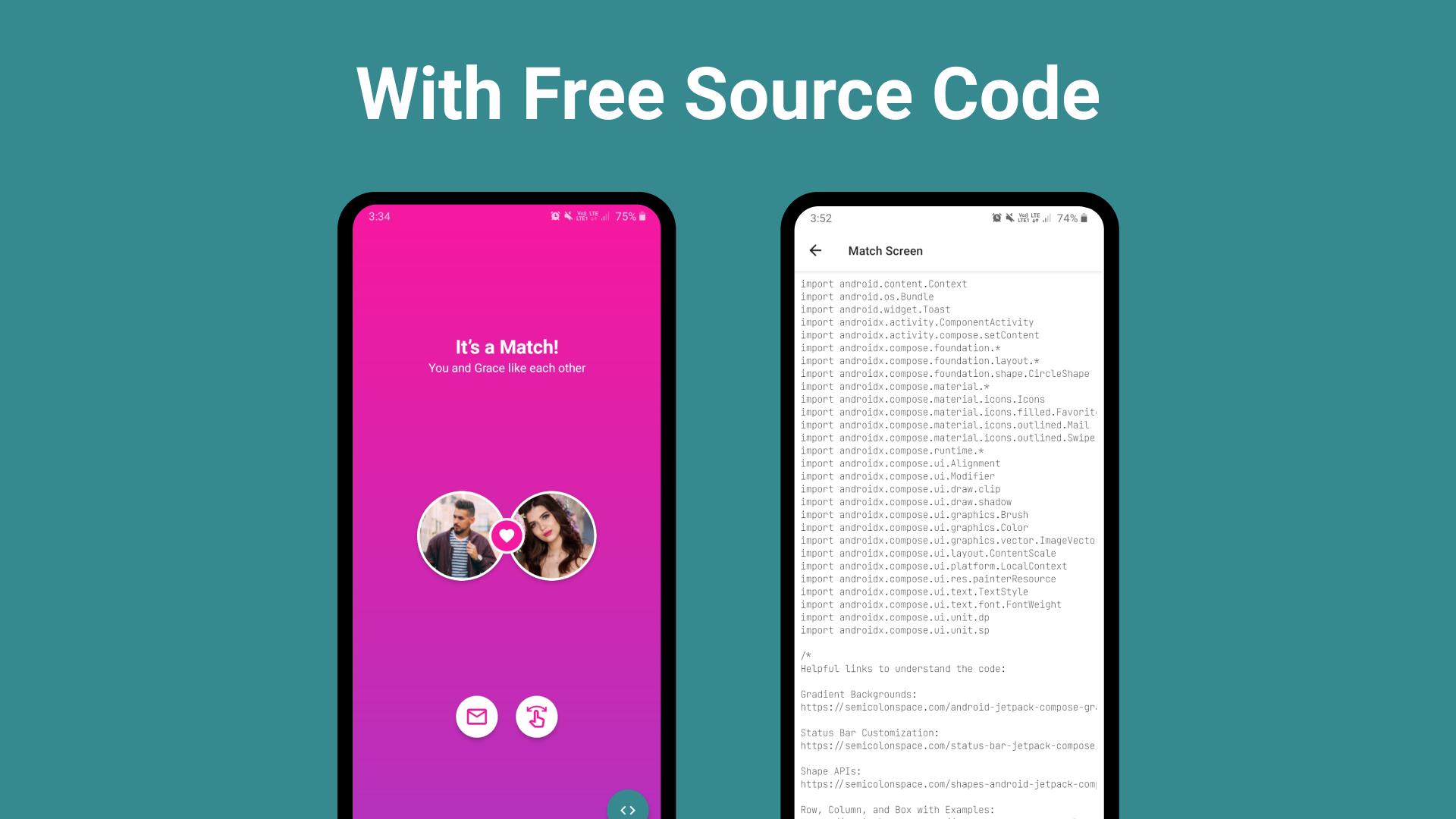 دانلود برنامه Ui Designs With Source Code اندروید بازار 