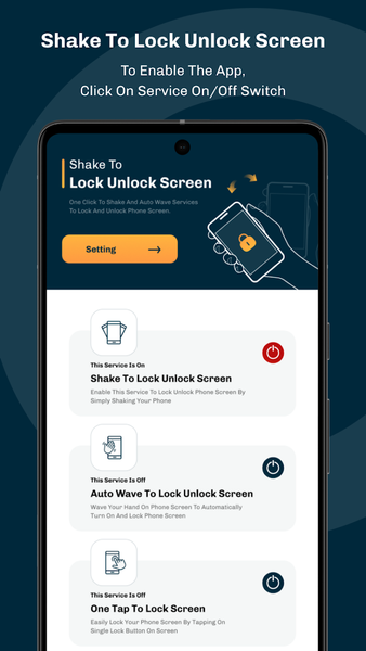 دانلود برنامه Shake To Lock Unlock Screen اندروید | بازار