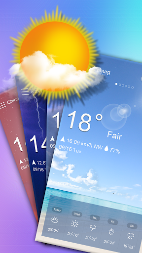دانلود برنامه Weather Hourly And۱۰ Day Weather Forecast اندروید بازار